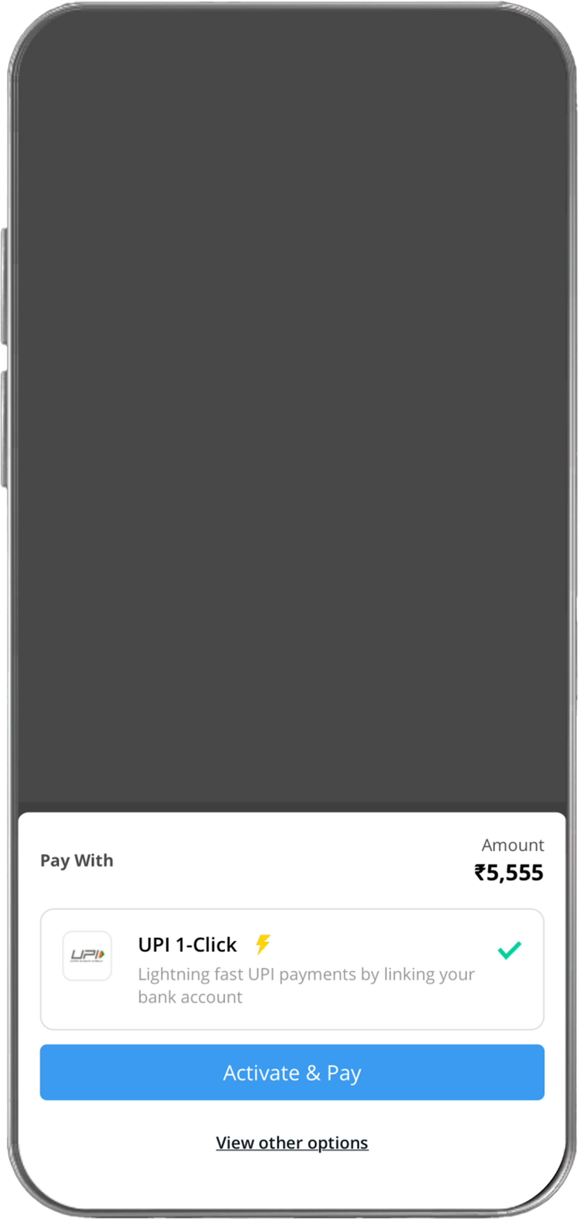 What is 1-click repayment on the OneCard App?