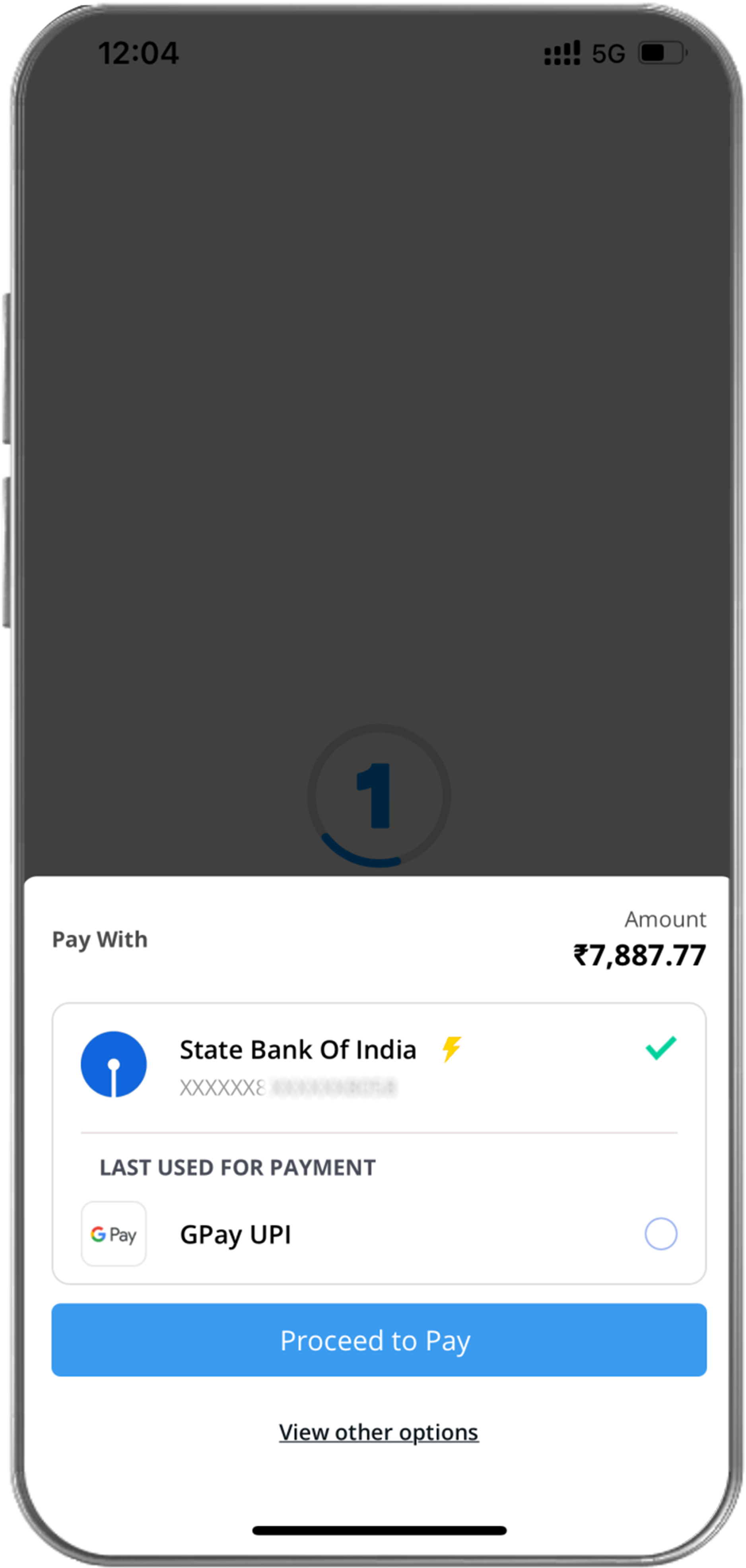 Swipe to pay for Giftcards